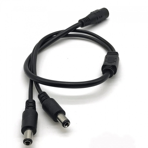 DC Power Splitter Cable 1 Female to 2 Male
